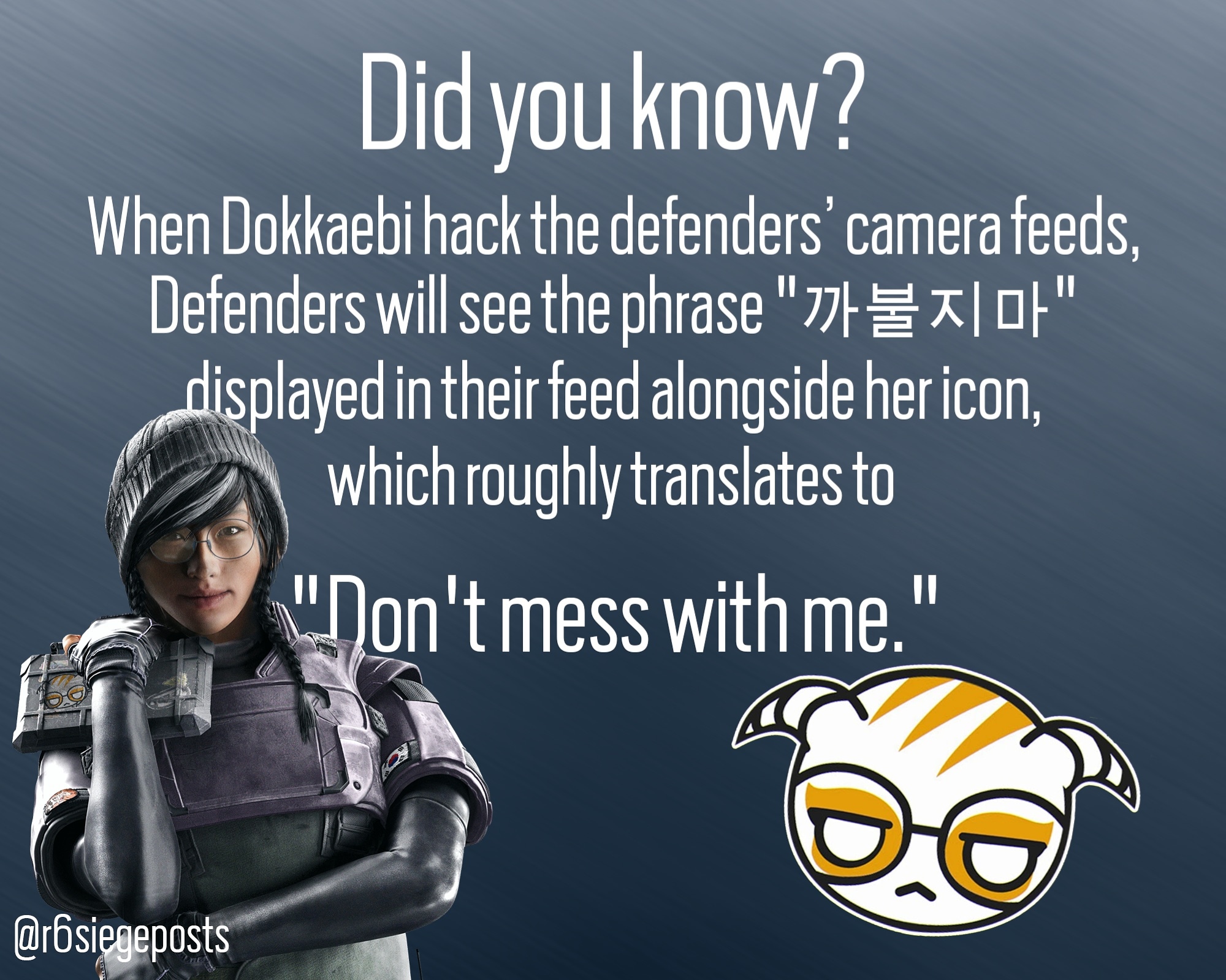 Did you know? About Dokkaebi - Siege School