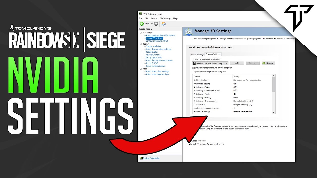 Best NVIDIA Settings to Spot Enemies and Increase FPS! - Siege School