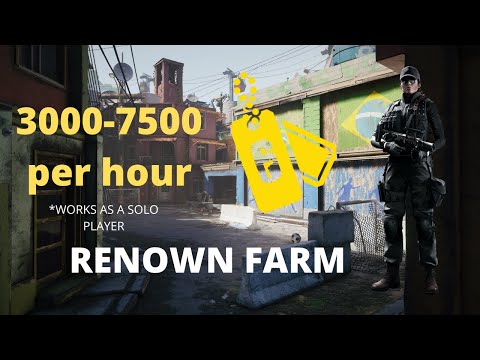 The FASTEST way to earn Renown in R6 as a SOLO player - Siege School