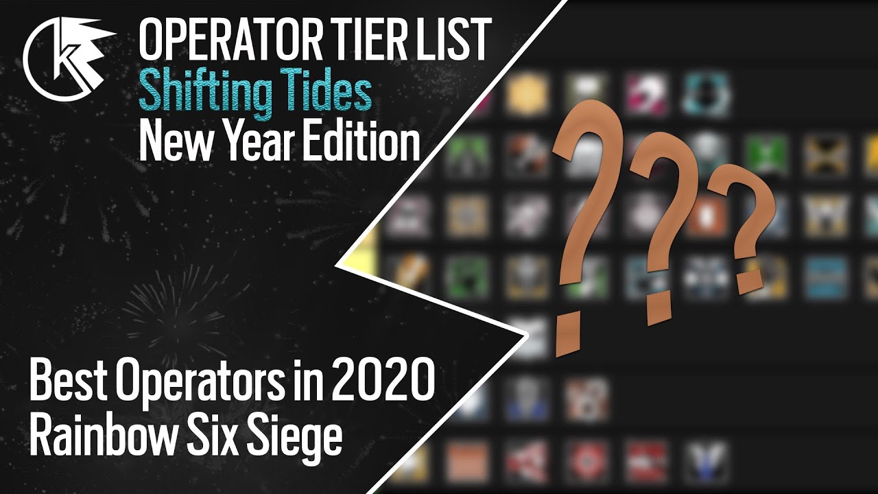 Best Operators Tier List Rainbow Six Siege 2020! - Siege School